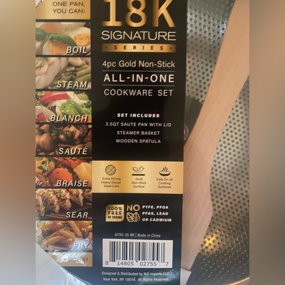 IKO | Kitchen | Iko 8k Signature Series 4 Piece Gold Non Stick Cookware ...